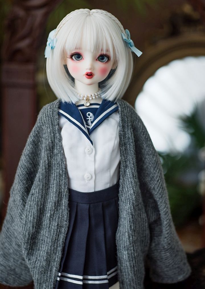 HW-1108 (8~9inch) Blue Mix-BJD WIG | Preorder – Dolk BJD