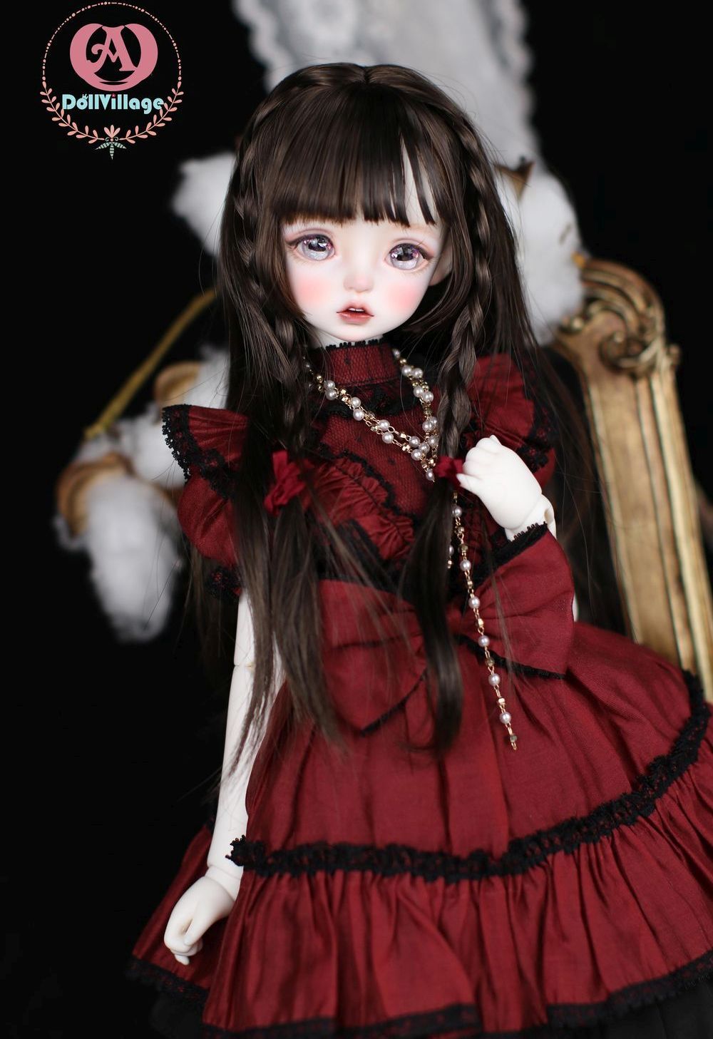 R-4-002: Dark Brown | Preorder | BJD WIG – Dolk BJD