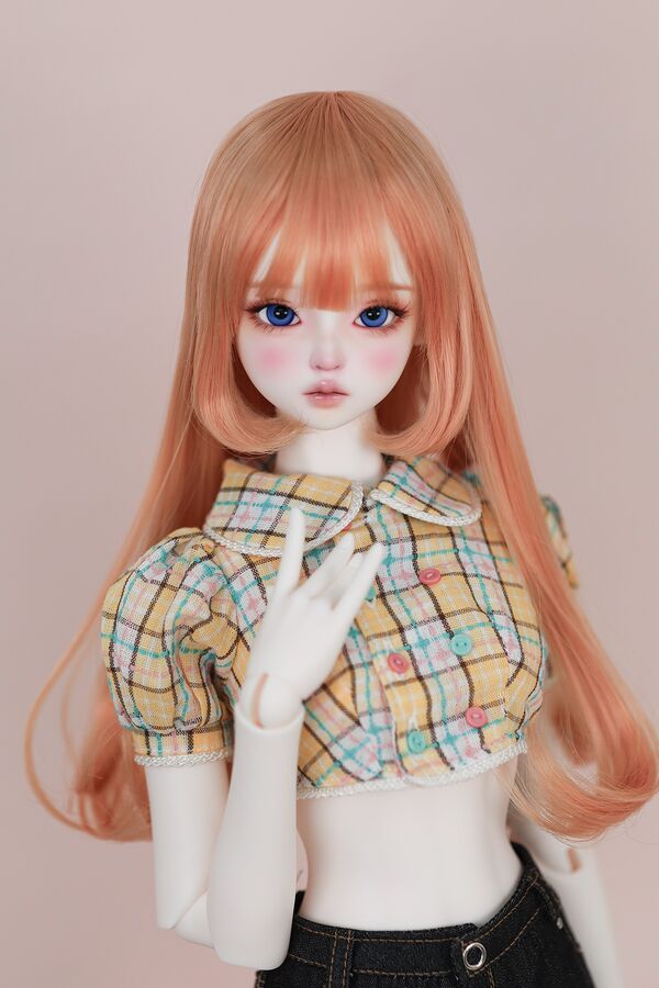 [8-9"] Siesta Ever. (Tangerine Beige) | PREORDER | BJD WIG – Dolk BJD