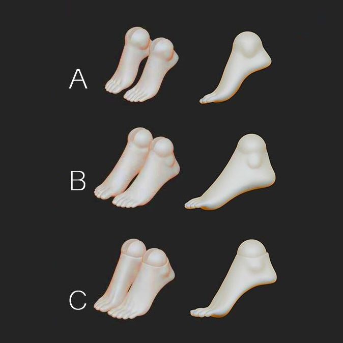 32cm Heel feet parts set(1/6) | Preorder | PARTS – Dolk BJD